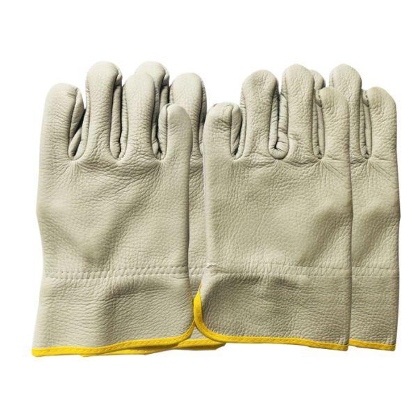 Quality Agriculture Cowhide beekeeping Gloves Without Cuff for beekeeping work use for sale