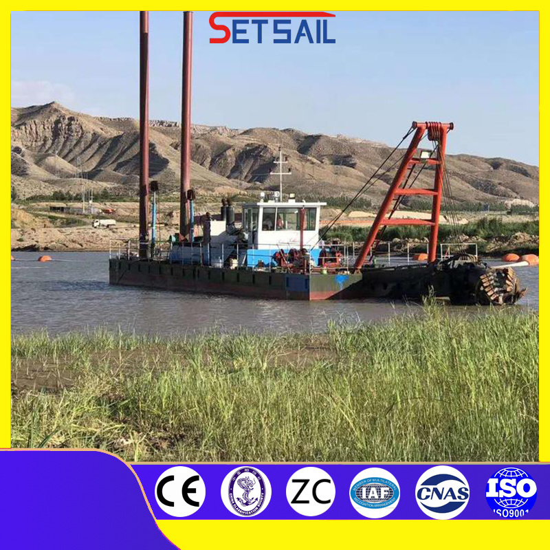 at Latest 6 Inch Cutter Suction Dredger with Pump
