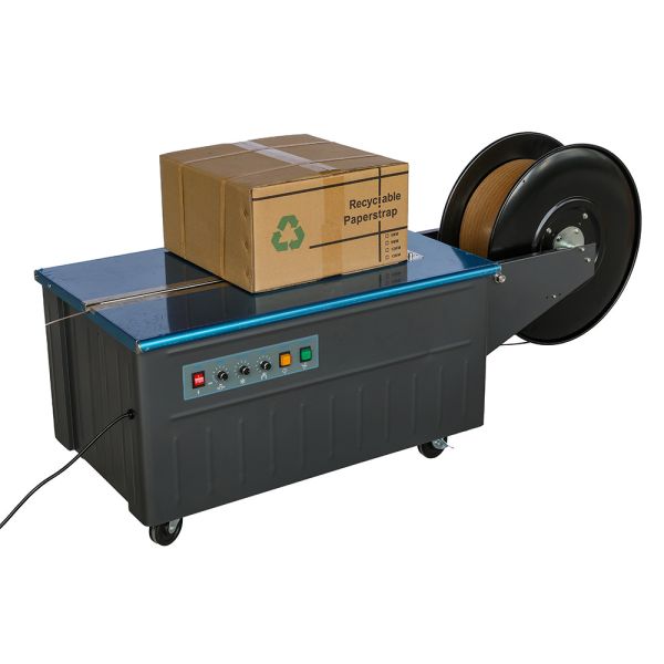 Quality Red Frame Semi Automatic Strapping Machine / Semi Automatic Binding Machine for sale