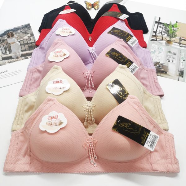 Quality Yarn Dyed Plus Size Bra Sets Wirefree Strapless Women'S Full Brief And Bra Set for sale