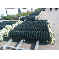 Quality Woven 2.0mm Green 60x60mm Diamond Chain Link Fencing For Farm for sale