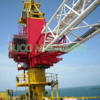 Quality Steel 80t Lattice Boom Offshore Pedestal Crane for sale