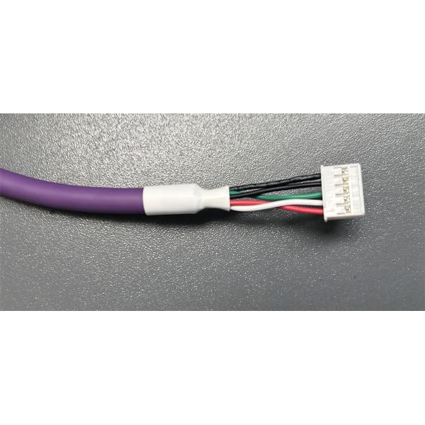 Quality Industrial High Flexible Purple 5pin Shielded USB Harness 2600mm Length for sale