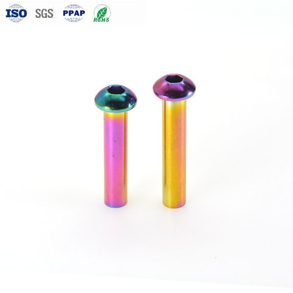 Quality Stainless Steel Hex Pan Head Screws M1.0-M8 4-100mm PVD Coated for sale