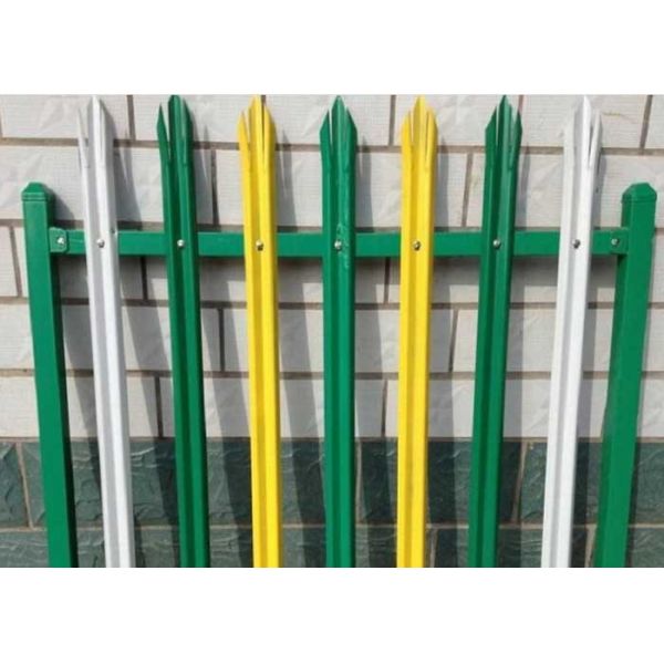 Quality H2.7m Welded Wire Mesh Fence D Section Palisade Fencing for sale