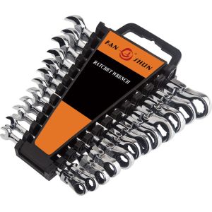 Quality 72T 12PCS Flexible Ratchet Wrench Set for sale