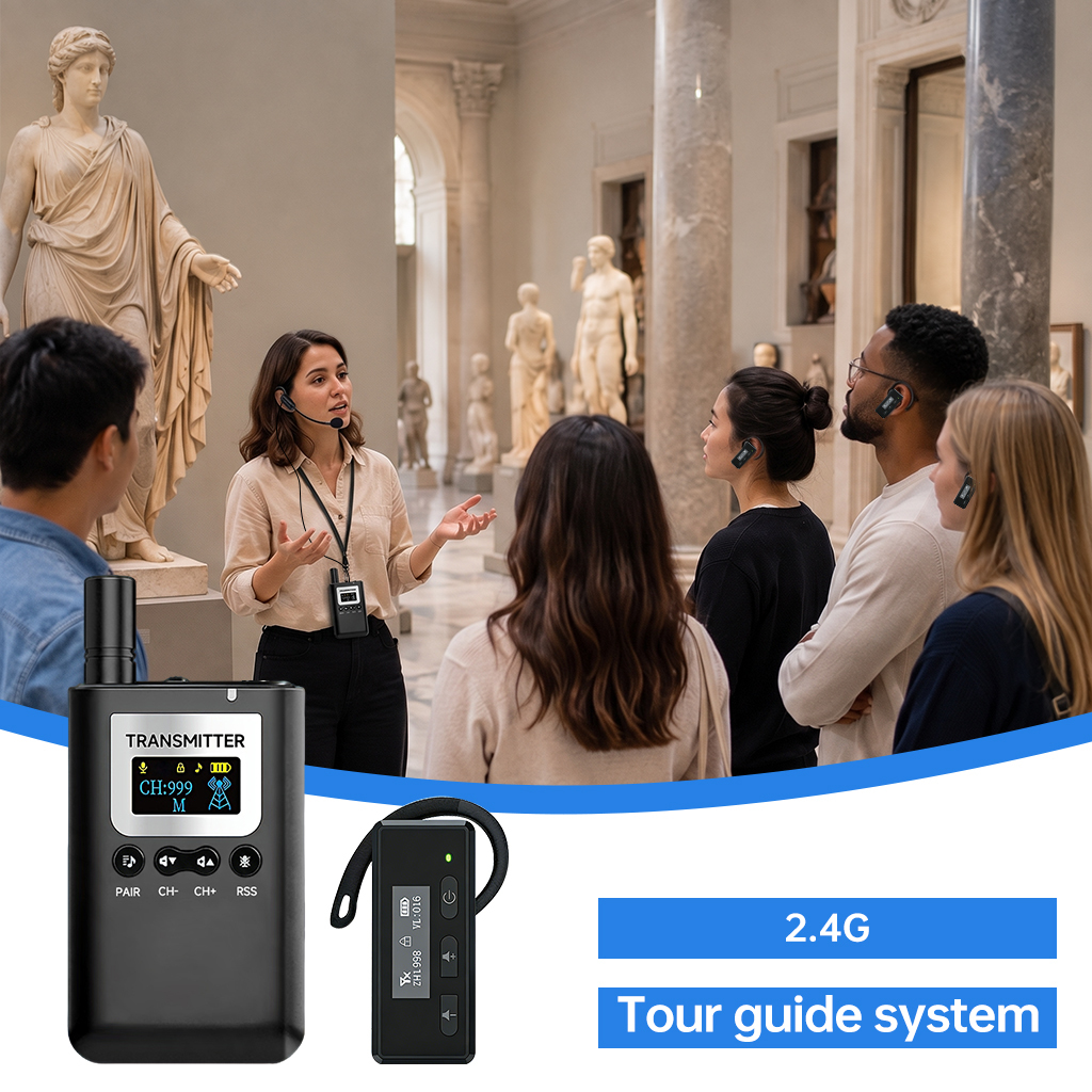 Quality 999-Channel Auto-Pairing Tour Guide System for Museums for sale