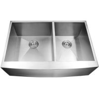 Quality Functional Double Bowl Workstation Apron Front Farmhouse Sink 10'' Depth for sale