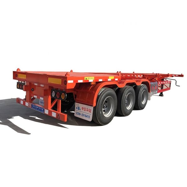 Quality 2/3 Axles 40 ft 20 ft Container Chassis Skeleton Semi-Trailer with 40T Max for sale