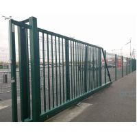 Quality Garden Application 6ft Fence Sliding Door Mesh Iron Green Powder Coat for sale