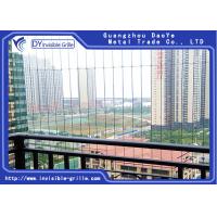 Quality 316 Stainless Steel Cable Invisible Safety Grill With Nylon Coating for sale