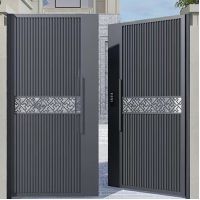Quality Alloy 6063 Driveway Aluminium Gates External Sliding Doors For Chinese Square for sale