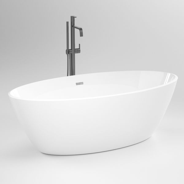 Quality Oval Luxury Freestanding Bathtub Egg Design with Customized Request and Hand for sale