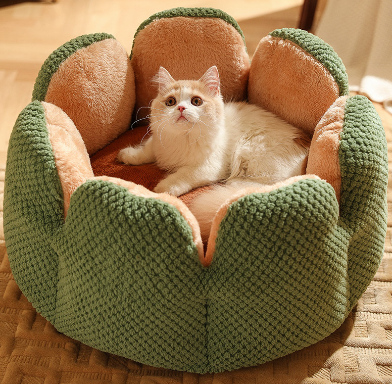 sunflower cat bed