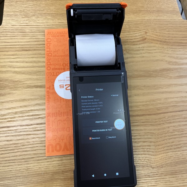 Quality Touch Screen Android POS Terminal High Speed With 16GB Rom 8MP Camera for sale