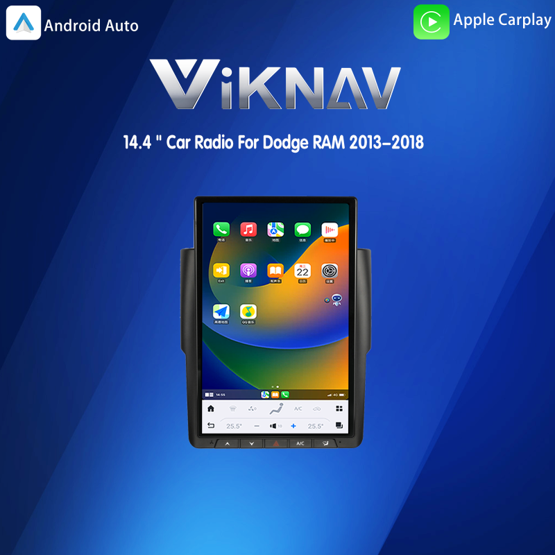 Quality VIKNAV 14.4 " Car Radio For Dodge RAM 2013-2018 Wireless Carplay Android for sale