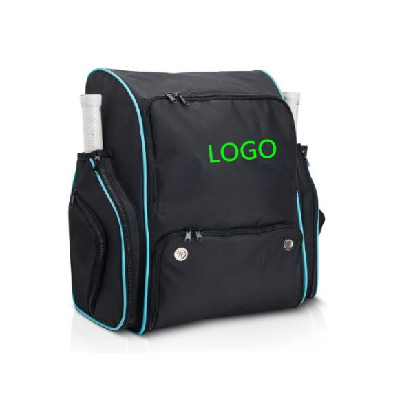 Quality 600D PVC Pickleball Racket Bag Backpack OEM / ODM With Outsides Racket Pocket Design for sale