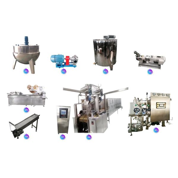 Quality Fruit Taste Hard Candy Production Line Hard Candy Processing Line Equipment Hard for sale