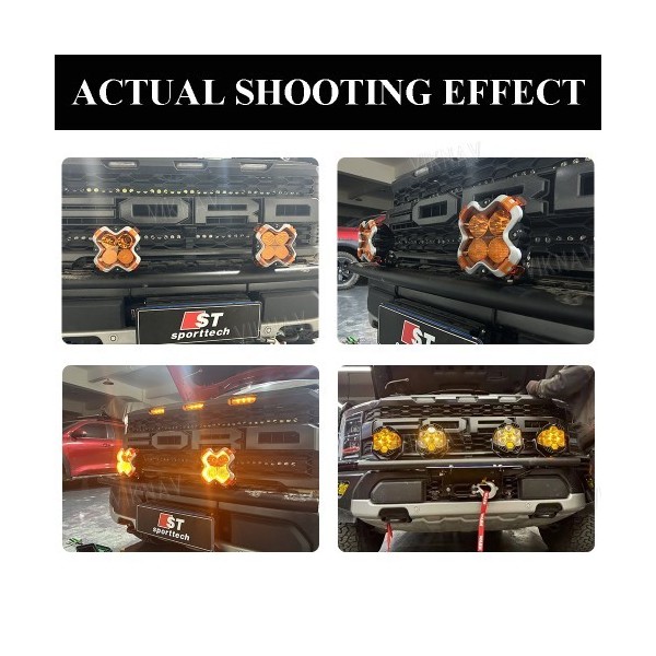 Quality Viknav for F150 Ford Raptor Custom 2021-2024 Front Bumper Light Bracket Mount for sale