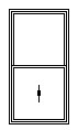Quality Vinyl Tilt UPVC Single Hung Window Low U Factor For Colonials for sale