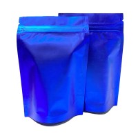 Quality Recyclable LDPE Plastic Child Proof Zipper 3.5g Mylar Bags Royal Blue Red Pink for sale