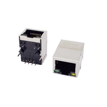 Quality Metal Shielded Magnetic Megabit POE RJ45 Connector for sale