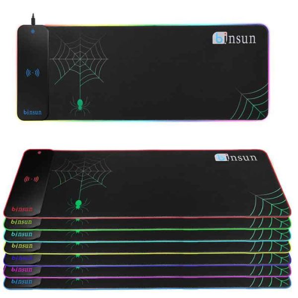Quality RGB Gaming Mouse Pad Wireless Charger for sale