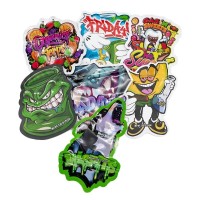 Quality Custom Shape Die Cut 3.5g Mylar Bags | Full Color Printed Irregular Shaped for sale