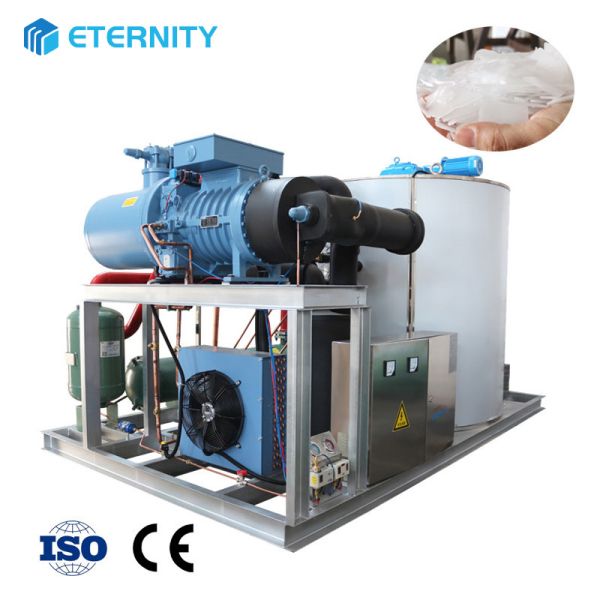 Quality ICEMA Factory Supply Freshwater Ice Flake Making Machine Flake Ice Maker for fresh seafood fishery for sale