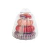 china Disposable 4 Layer Plastic Macaron Packaging Mini Macaron Tower With Handle