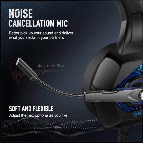 Quality 20000Hz 50mm 2.2m Onikuma K6 Gaming Headset for sale