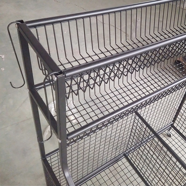 Quality 42inch Height 36inch Length Sports Equipment Organizer Rack With Baskets And for sale