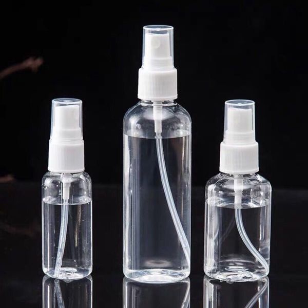 Quality 30ml 50ml 60ml 100ml Empty PET Pabrik Plastic Alcohol Spray Botol Plastik Pet Bottles for sale