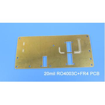 Quality 4 Layer Hybrid PCB Board Bulit On Rogers 20mil RO4003C and FR-4 for sale