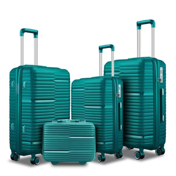 Quality Soft Handle PP Trolley Luggage Durable Travel Suitcase with Lock Waterproof and Shock-Resistant for sale