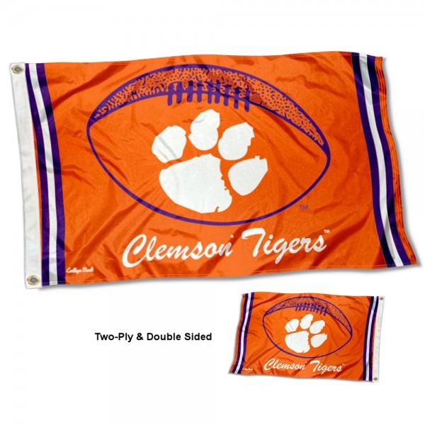Quality Clemson Tigers Throwback Double Sided Flag for sale