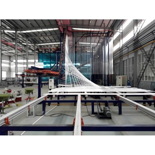 Quality Integrated Aluminum Profile Vertical Powder Coating Machine - Pre-Treatment to Curing for sale