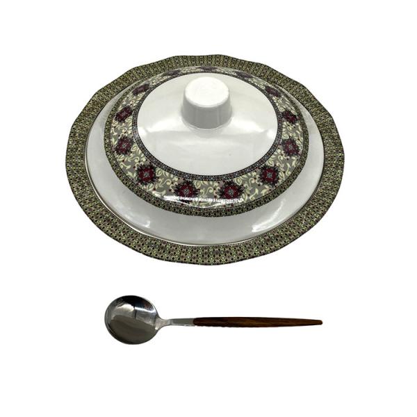 Quality ODM Restaurant Melamine Bowl Lid 11 Inch Imitation Porcelain for sale