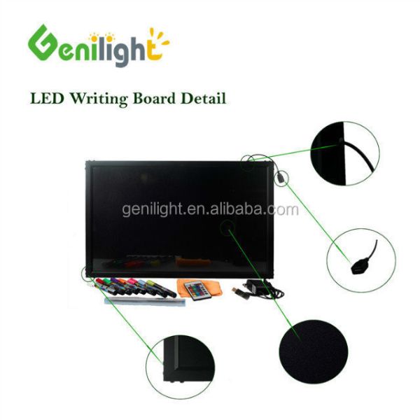Quality Indoor Mini RGB Transparent LED Writing Board Panel Size 20*30cm for Shop for sale
