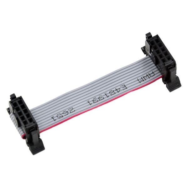 Quality 10P Grey Color IDC Cable Assemblies , 2.54mm Pitch Dual Row Ribbon Flat Cable for sale