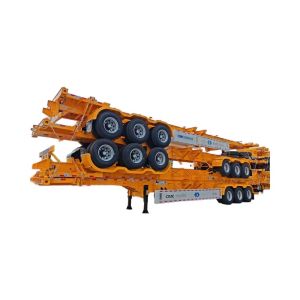 Quality CIMC Steel 3-Axle Container Transport Semi-Trailer with Mechanical or Air for sale