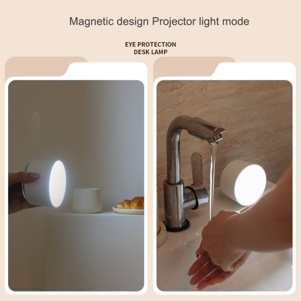 Quality White Wireless Charging Lamp Indoor Night Table Lamps Smart With HD projection for sale