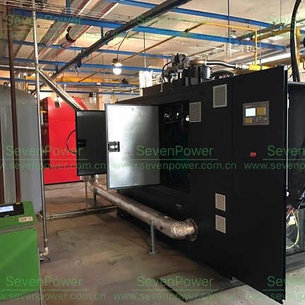 Quality Black Color Natural Gas CHP , 60Hz 220V 180KW Natural Gas Cogeneration Speed for sale