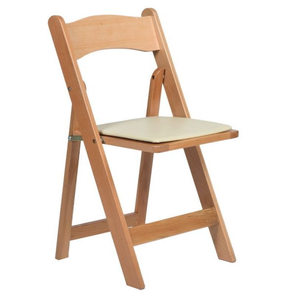 Quality Nordic Modern Natural Upholstered Solid Wood Folding Chair for Restaurant Hotel Dining Room Furniture Restaurant for sale