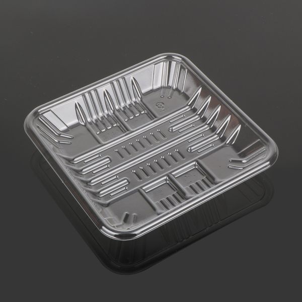 Quality OEM ODM Square Disposable 14*14*2cm Plastic Meat Packaging for sale