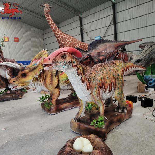 Quality Realistic Animatronic Parasaurolophus Dinosaur Jurassic Amusement Park Dinosaur for sale