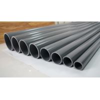 Quality Food Grade Gray Plastic Pipe OEM Dark Grey PVC Pipe 100mm-6m Length for sale