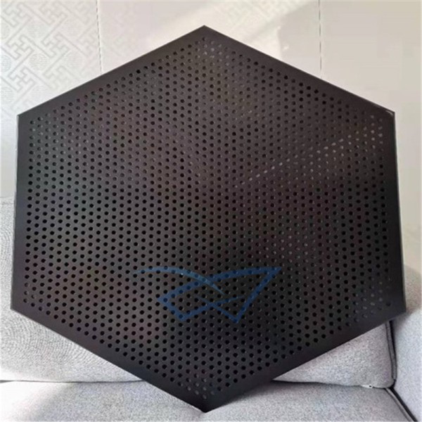 Quality 8mm Aluminum Metal Ceiling Perforated Hexagonal Clip In Ceiling Panel for sale