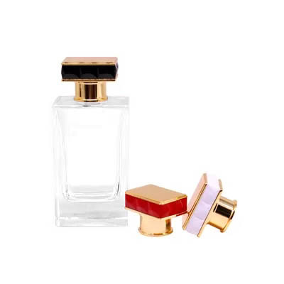 Quality SGS Perfume Spray Caps Square Stainless Steel 28.5*40mm for sale