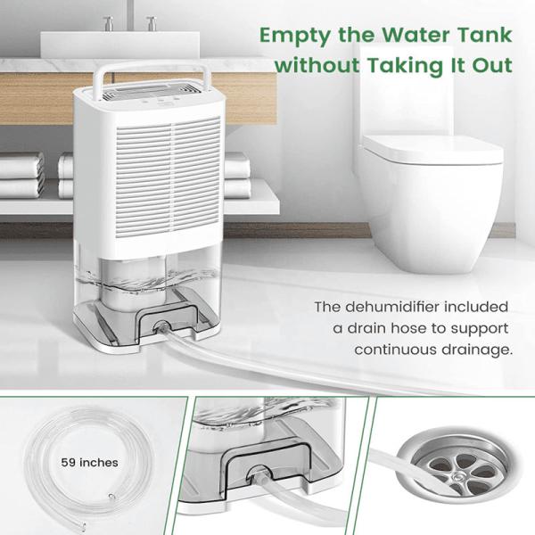 Quality Removable Water Tank Portable Domestic Dehumidifier for sale